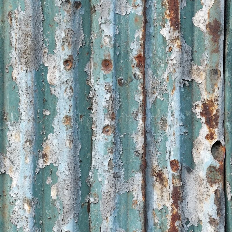 Photo of a Seamless Weathered Zinc Texture Stock Image - Image of ...