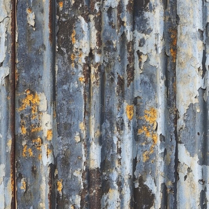 Photo of a Seamless Weathered Zinc Texture Stock Image - Image of ...