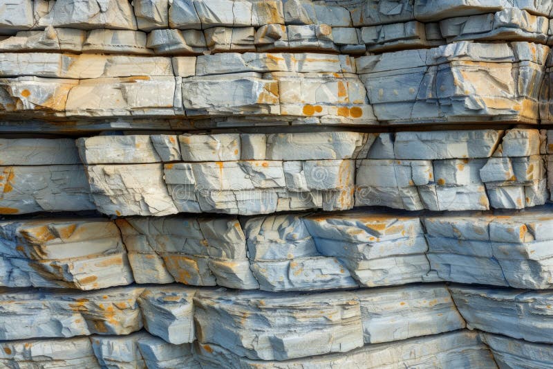 Photo of Sedimentary Layered Rock Texture. Background Texture for ...