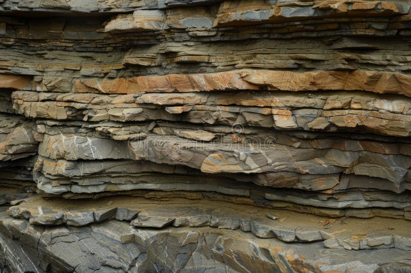 Photo of Sedimentary Layered Rock Texture. Background Texture for ...