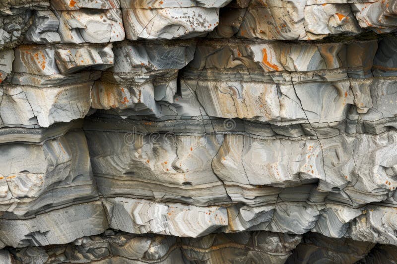 Photo of Sedimentary Layered Rock Texture. Background Texture for ...