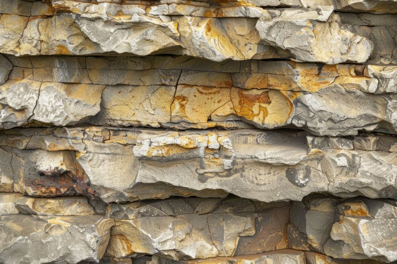 Photo of Sedimentary Layered Rock Texture. Background Texture for ...