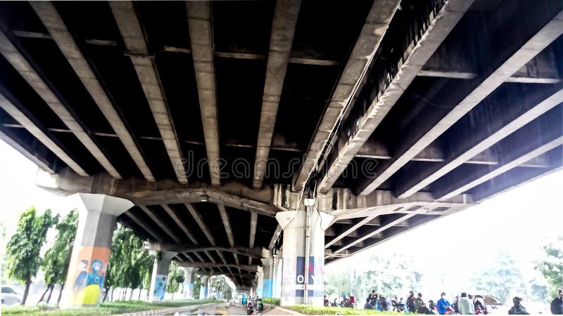 Photo Seen from Under the Flyover in Jakarta, Indonesia Editorial ...