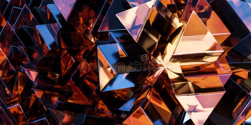 Photo of Shiny Objects Up Close, Reflecting Light and Color 3d Render ...