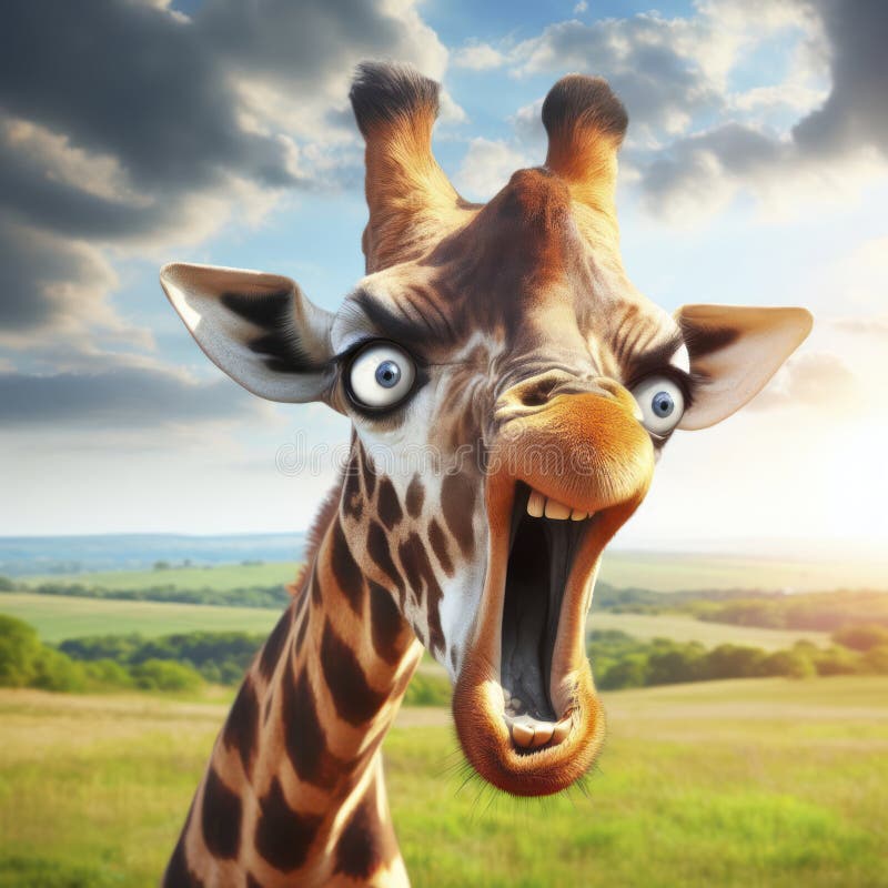 Angry Giraffe Stock Illustrations – 291 Angry Giraffe Stock ...