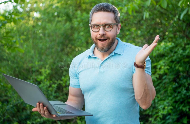 Photo of Shocked Programmer Man Online on Computer. Programmer Man ... Photo of Shocked Programmer Man Online on Computer. Programmer Man ...