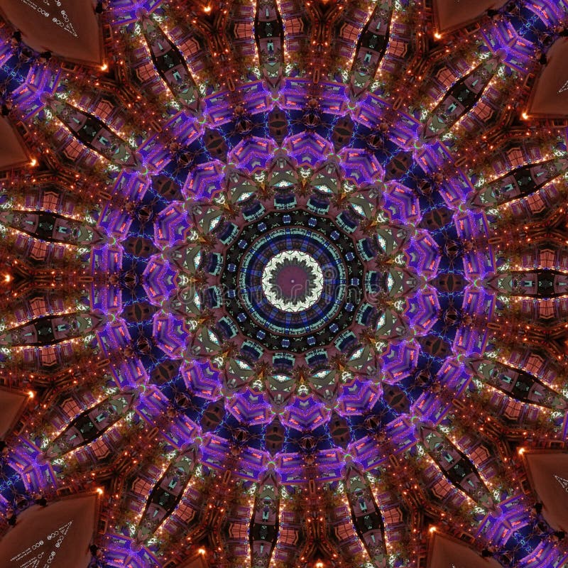 Photo Show a Color Kaleidoscope Texture Stock Illustration ...