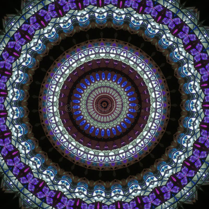 Photo Show a Color Kaleidoscope Texture Stock Illustration ...