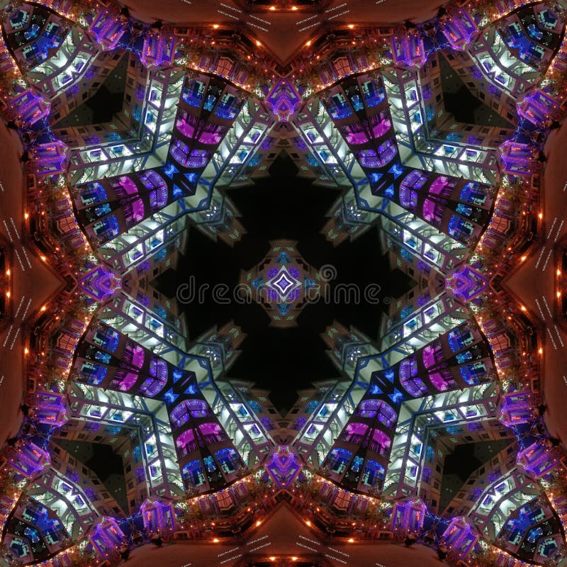 Photo Show a Color Kaleidoscope Texture Stock Illustration ...