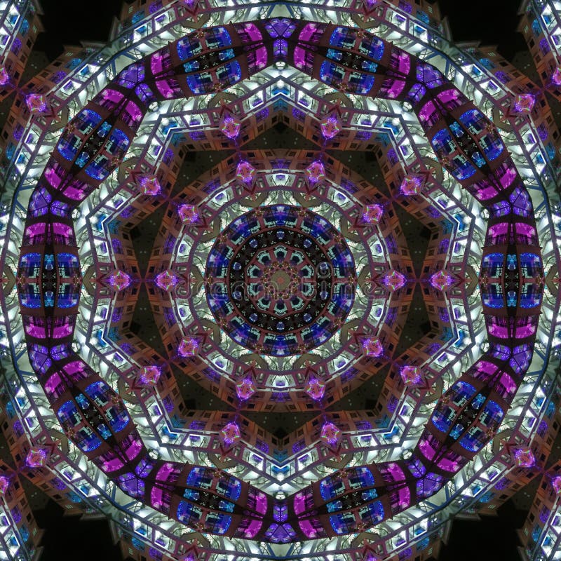 Photo Show a Color Kaleidoscope Texture Stock Illustration ...