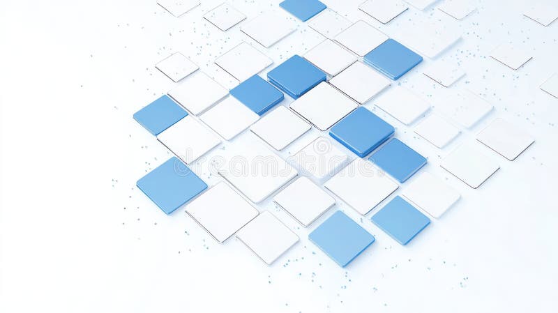 Clean and Modern Light Blue Social Media Interface Design Stock ...