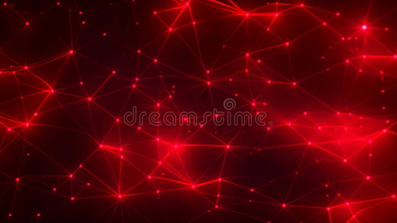 This Photo Showcases a Dark Background with Red Lines and Dots ...