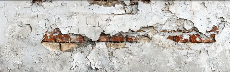 Distressed White Brick Wall Texture - Rustic and Raw Banner Panorama ...