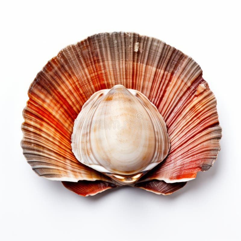 Scallop Shell: a Bold and Eye-catching Composition Stock Illustration ...
