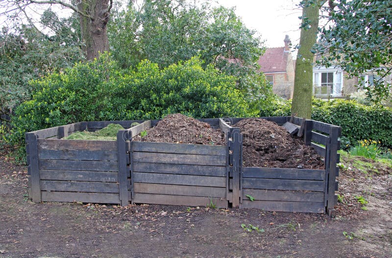 Compost recycling boxes stock image. Image of tankerton - 29939161