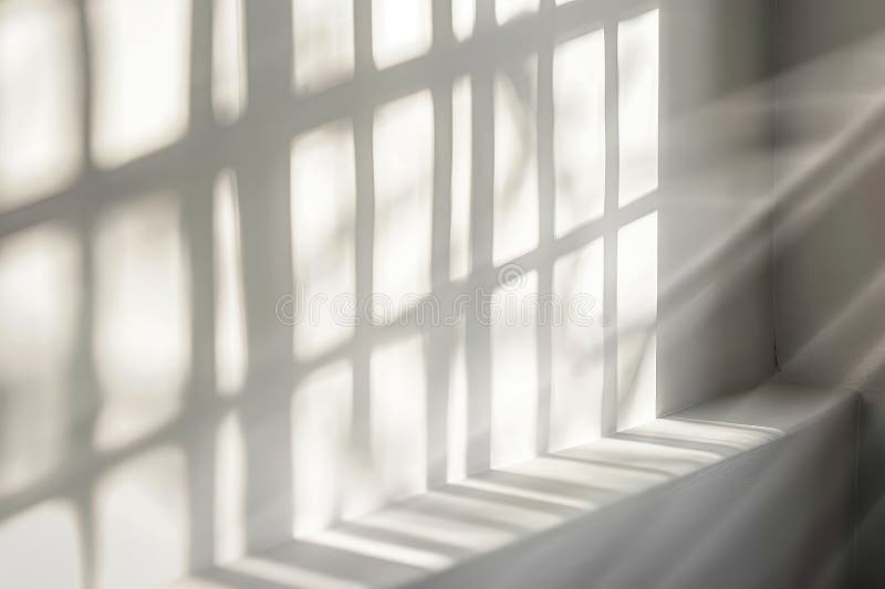 The Photo Shows a Beautiful Play of Light and Shadow through a Window ...