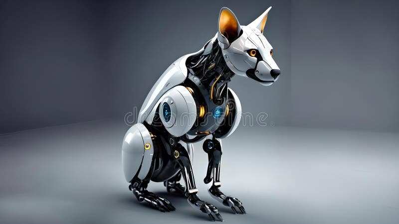 Fantastic Creatures with a High Level of Technology Stock Illustration ...