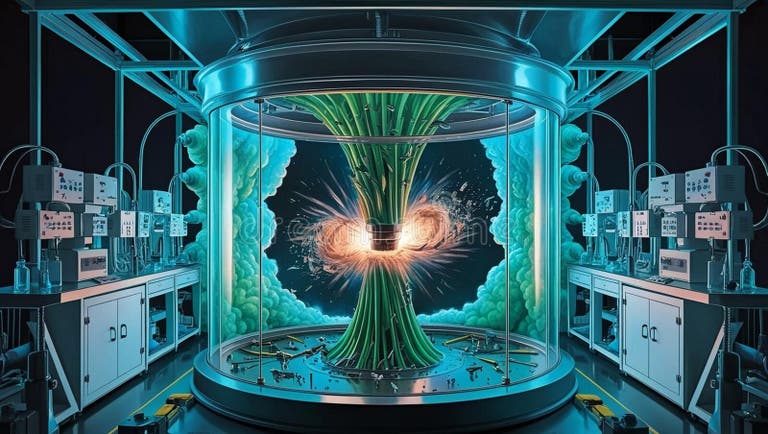 The Photo Shows an Implosion Process Performed in a Controlled Laboratory Environment Stock ...