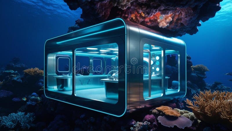 Ocean Research Base: Gateway To the Deep Secrets of the Sea Stock ...