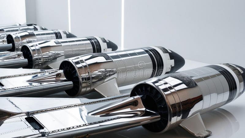 The Photo Shows Various Components of the Space Shuttle Stock ...