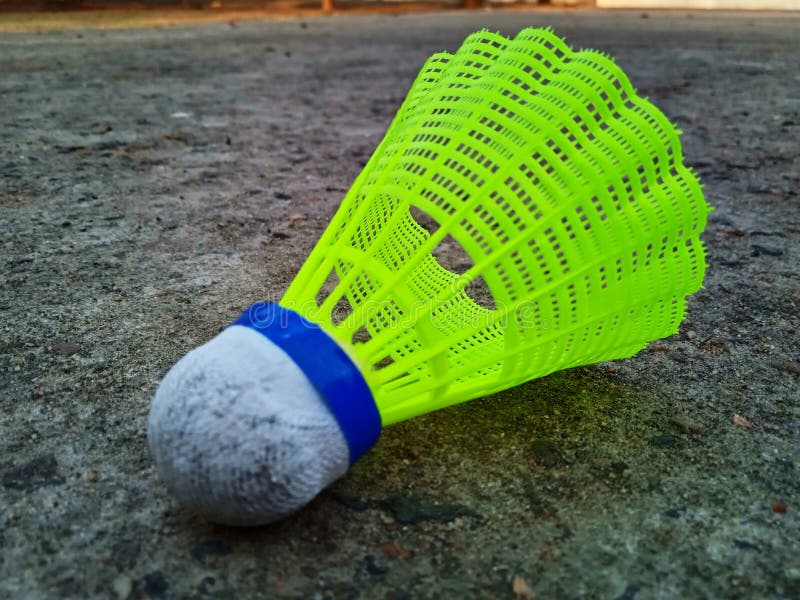 Photo of a shuttlecock. stock photo. Image of holiday - 218159664