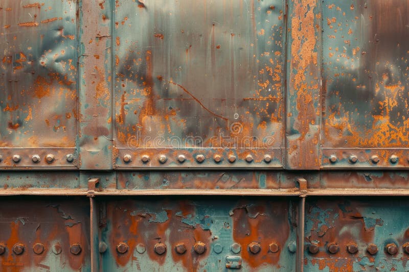 Photo of Side View of Rust Metal Wall of Railway Wagon Side Part ...