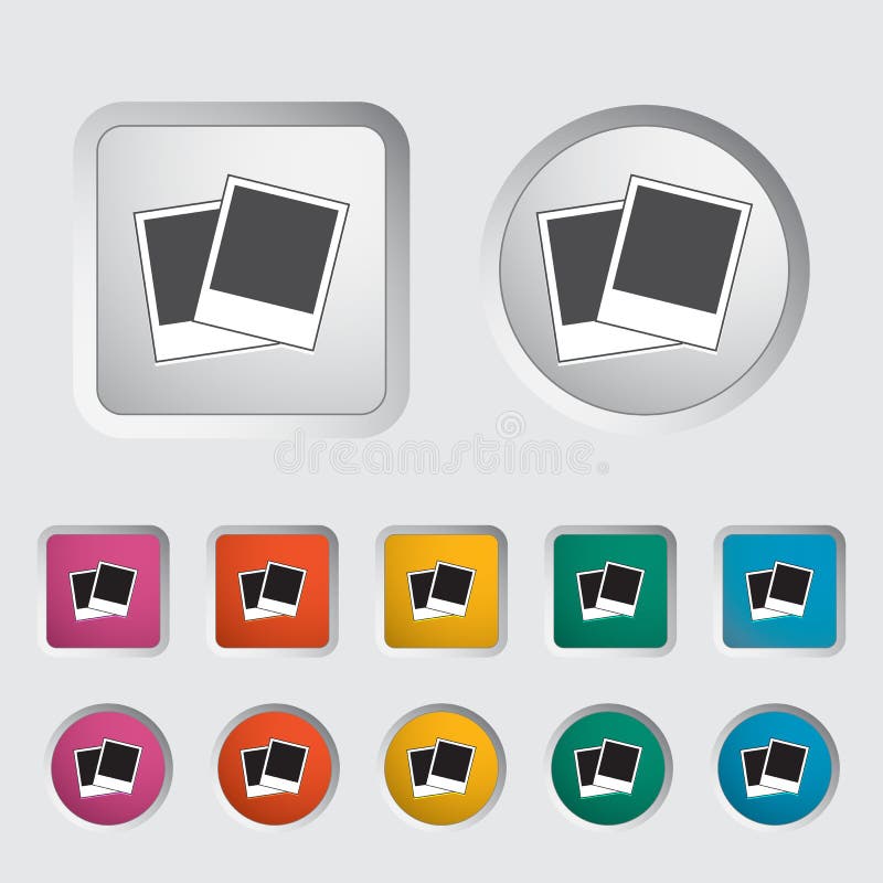 Photo single icon. stock vector. Illustration of element - 92002681