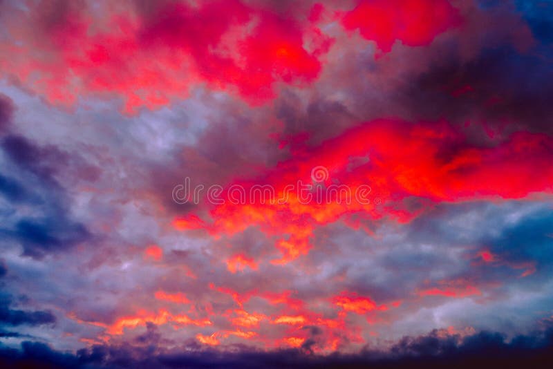 Red Cloudy Sky During Sunset Picture. Image: 83024304