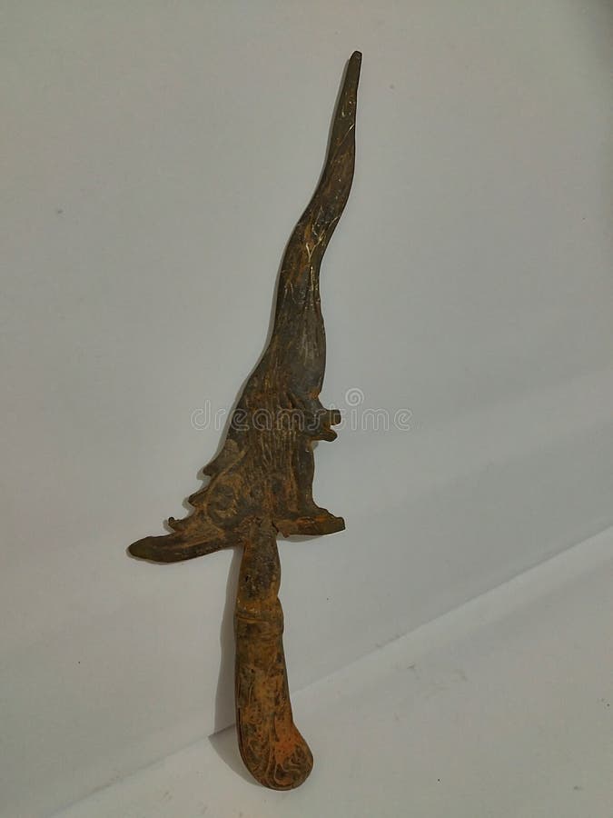 The Photo is about a Small Sword Called a Keris Stock Image - Image of ...