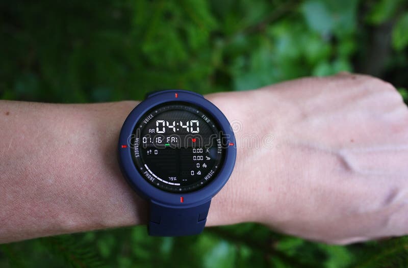 Photo of Smart Watches. Details and Close-up Editorial Stock Image ...