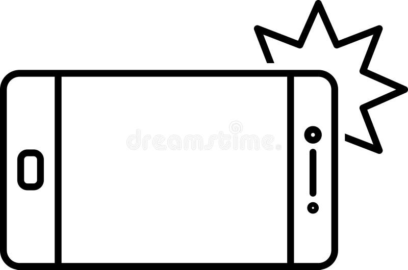 Photo on Smartphone with Flash Vector. Smartphone, Selfie, Flash Icon ...