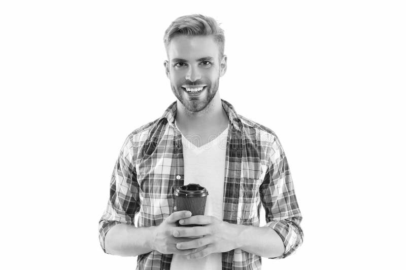 Photo of Smiling Man with Morning Coffee. Man with Morning Coffee ...