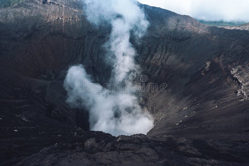 Smoke from Volcano stock photo. Image of disaster, steam - 13996610