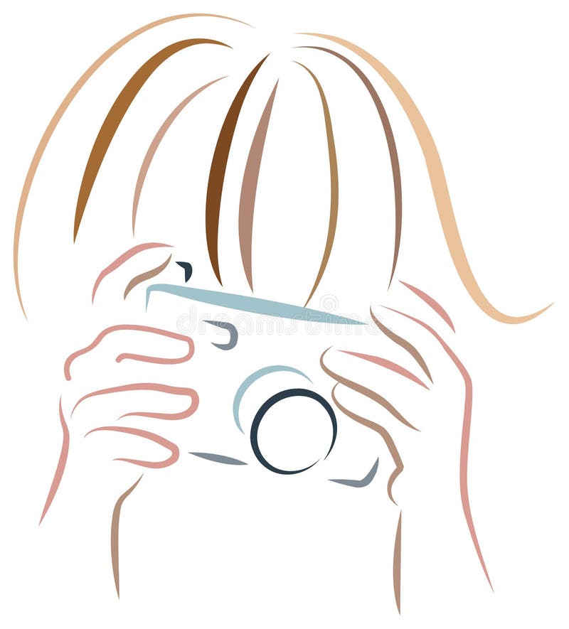 Photo snapping stock vector. Illustration of catch, color - 16882234