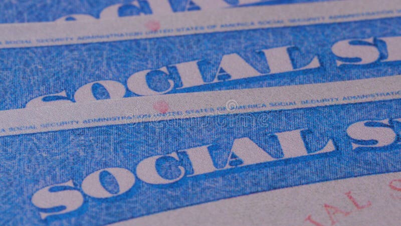 1 Photo of Social Security Cards Identification Ssn on Table Stock ...
