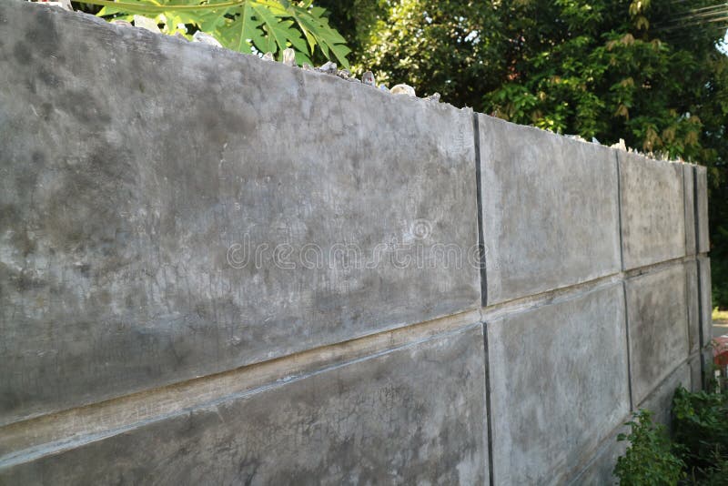 Solid Wall Made of Concrete Stock Photo - Image of rough, surface ...