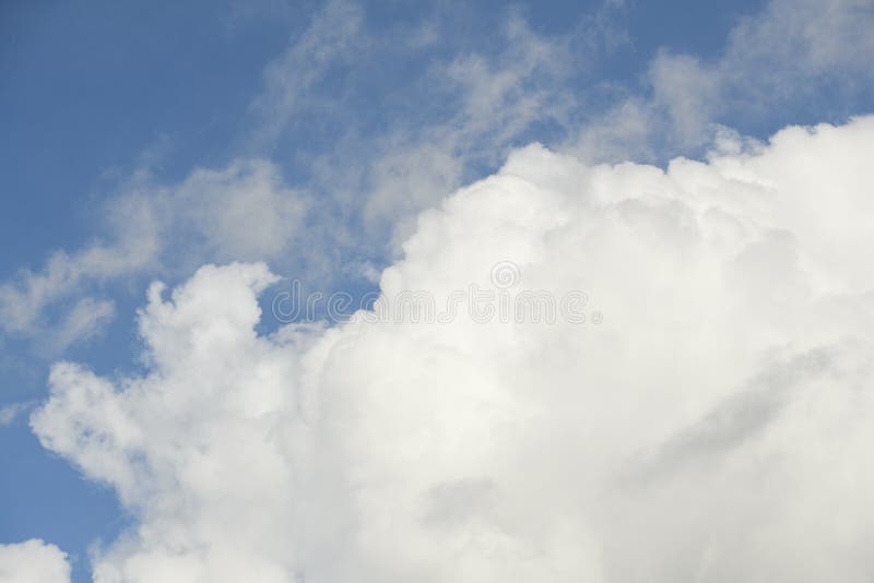 Smooth Clouds and Sky Background Stock Image - Image of carefree ...