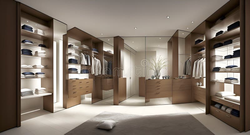 Ai Generated a Spacious Walk-in Closet with Plenty of Storage for ...