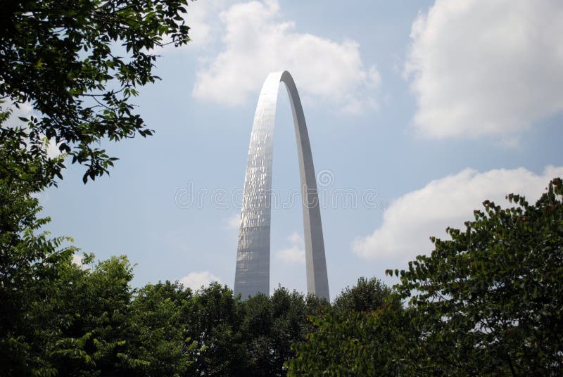 St Louis Arch stock image. Image of spring, outline, tree - 30279539