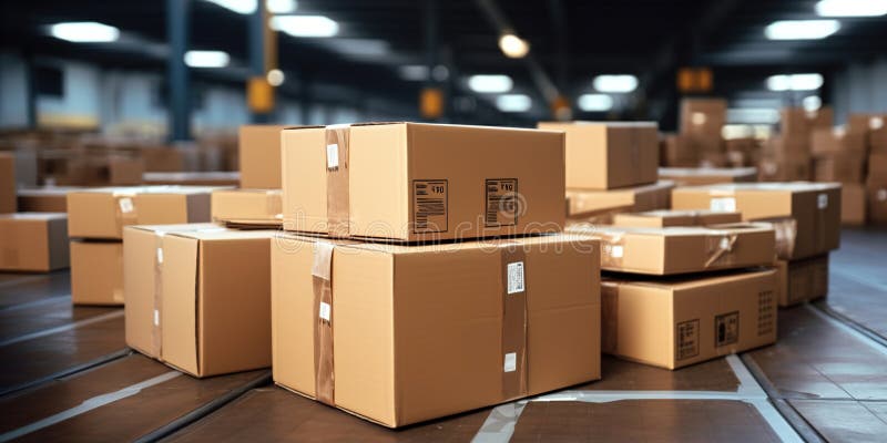 Photo of a Stack of Boxes Neatly Arranged on Top of Each Other Stock ...