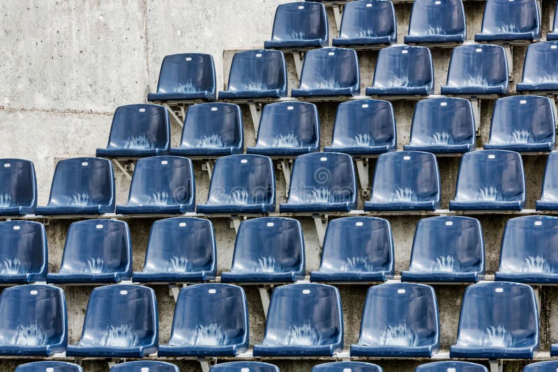 Photo of stadium seats stock photo. Image of seats, football - 179505192