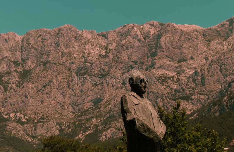 Photo of a Statue with Mountains Stock Image - Image of arizona, nature ...