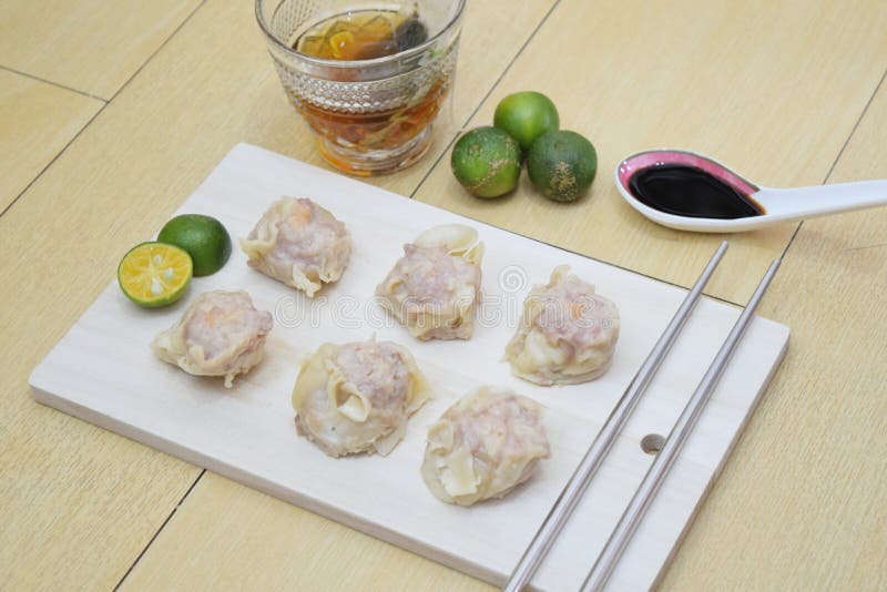 Steamed siomai stock image. Image of dinner, meal, meat - 158653477