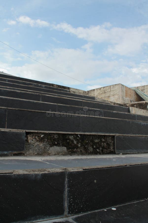 This is a Photo of the Steps in the Open Courtyard Stock Photo - Image ...