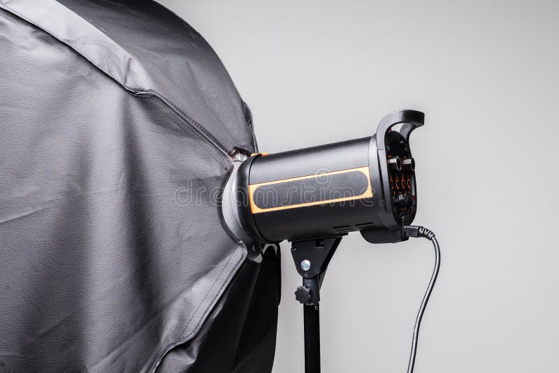 Photo Studio Flash Lighting Equipment Isolated on White Background ...