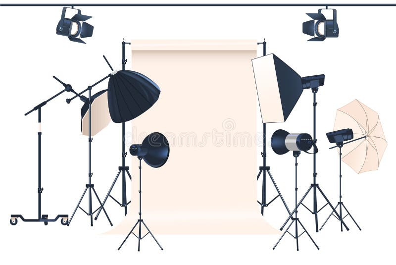Photo Studio Light Equipment Includes Key Lights, Fill Lights ...