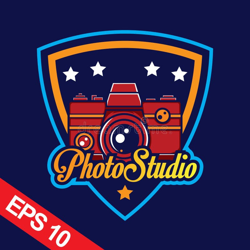Photo Studio Logo Design Template Stock Vector - Illustration of ...