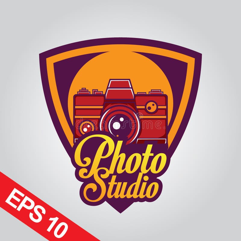 Photo Studio Logo Design Template Stock Vector - Illustration of ...