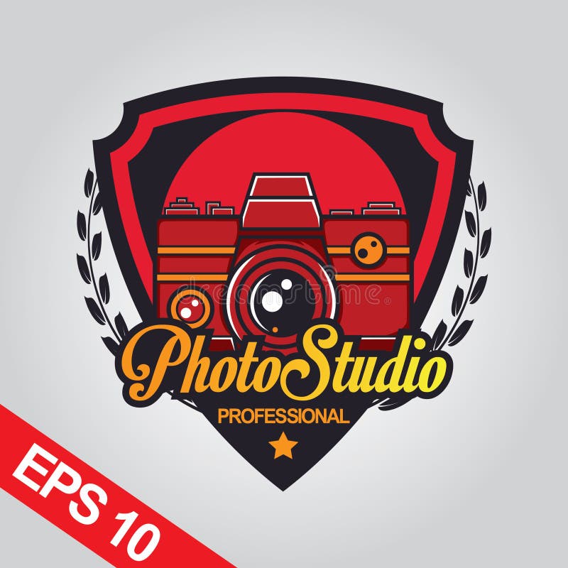 Photo Studio Logo Design Template Stock Vector - Illustration of ...