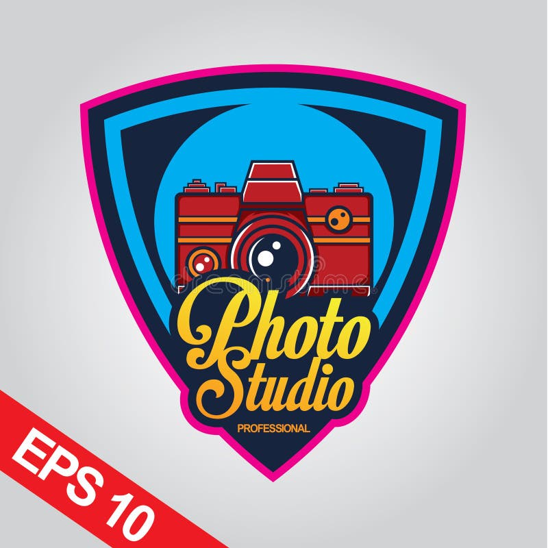 Photo Studio Logo Design Template Stock Vector - Illustration of ...